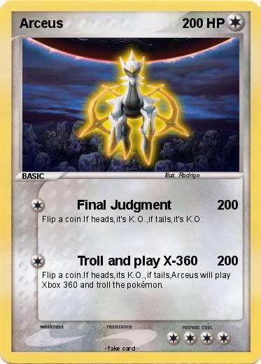 Pokémon Arceus 8578 8578 - Final Judgment - My Pokemon Card