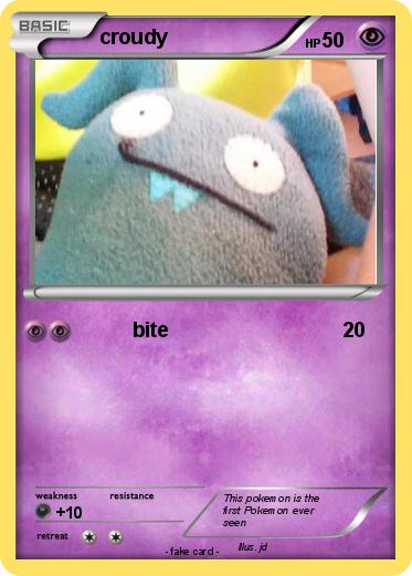 Pokémon croudy - bite - My Pokemon Card