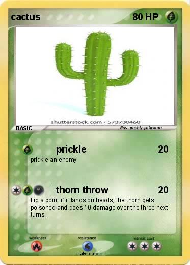 Pokémon cactus 210 210 - prickle - My Pokemon Card