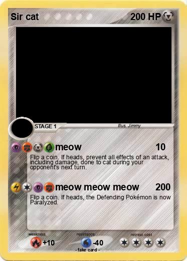 Pokémon Sir cat 2 2 - meow - My Pokemon Card