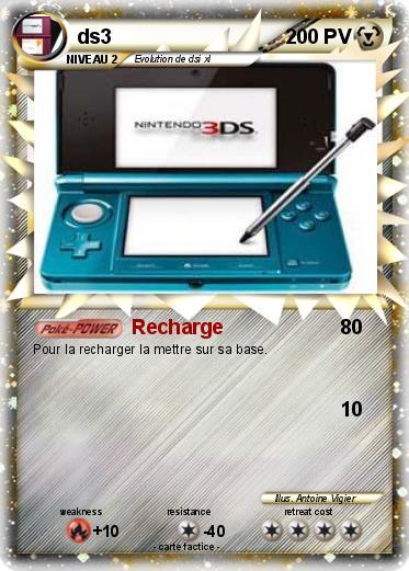 Pokémon ds3 4 4 - Recharge - Ma carte Pokémon