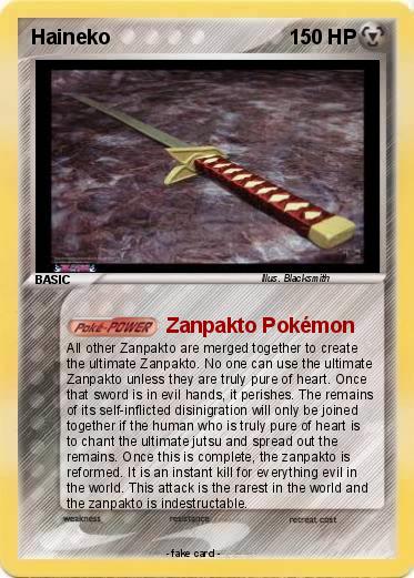 Pokémon Haineko - Zanpakto Pokémon - My Pokemon Card