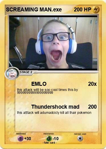 Pokémon SCREAMING MAN exe - EMLO - My Pokemon Card