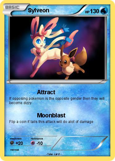 Pokémon Sylveon 457 457 - Attract - My Pokemon Card