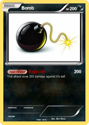 Pokémon Bomb 640 640 - Explode - My Pokemon Card
