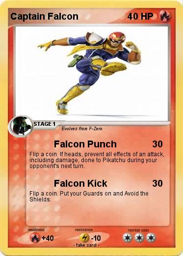 Pokémon Captain Falcon 395 395 - Falcon Punch - My Pokemon Card