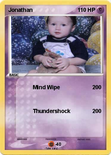 Pokémon Jonathan 279 279 - Mind Wipe - My Pokemon Card