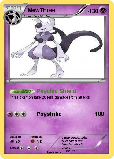 Pokémon MewThree 1260 1260 - Psychic Shield - My Pokemon Card