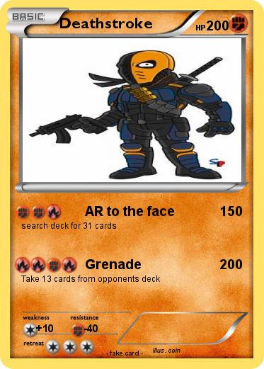 Pokémon Deathstroke 171 171 - AR to the face - My Pokemon Card