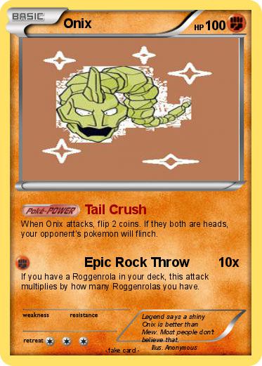 Pokémon Onix 399 399 - Tail Crush - My Pokemon Card