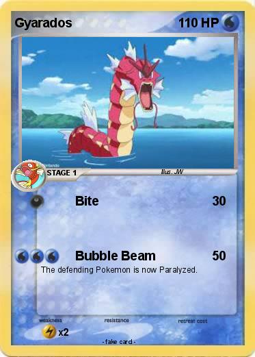 Pokémon Gyarados 1019 1019 - Bite - My Pokemon Card
