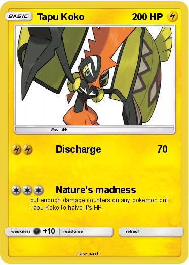 Pokémon Tapu Koko 171 171 - Discharge - My Pokemon Card