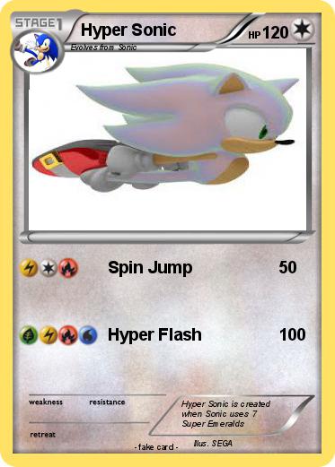 Pokémon Hyper Sonic 524 524 - Spin Jump - My Pokemon Card