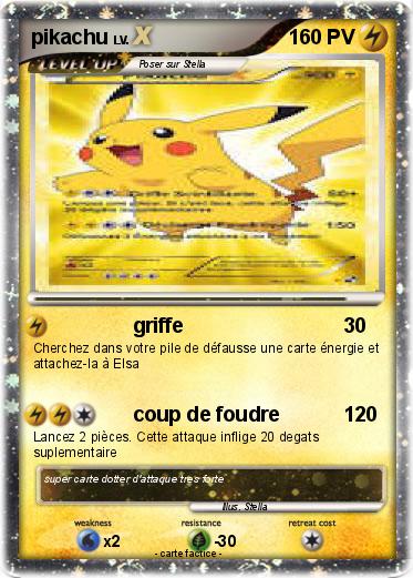 Pokémon pikachu 17713 17713 - griffe - Ma carte Pokémon