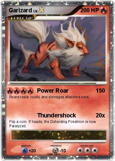 Pokémon Garizard 1 1 - Power Roar - My Pokemon Card