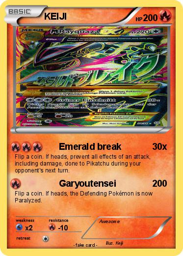 Pokémon KEIJI - Emerald break - My Pokemon Card