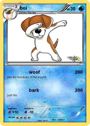 Pokémon boi 131 131 - woof - My Pokemon Card