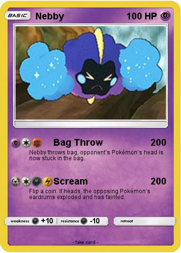 Pokémon Nebby 32 32 - Bag Throw - My Pokemon Card