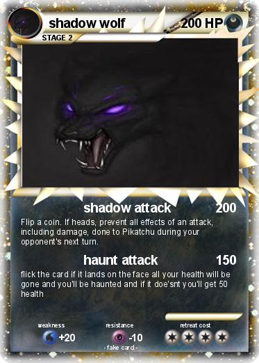 Pokémon shadow wolf 69 69 - shadow attack - My Pokemon Card