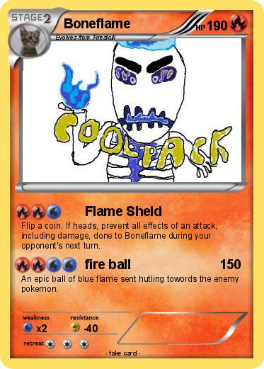 Pokémon Boneflame 1 1 - Flame Sheld - My Pokemon Card