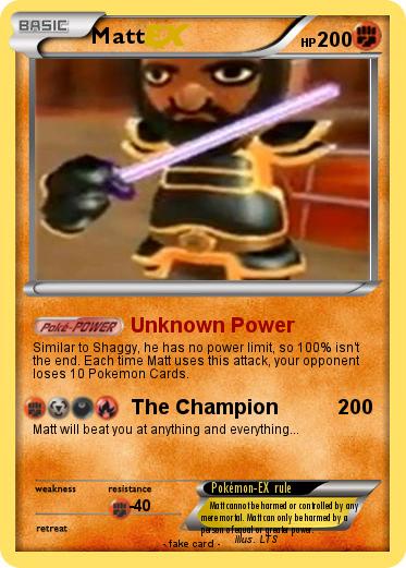 Pokémon Matt 1061 1061 - Unknown Power - My Pokemon Card