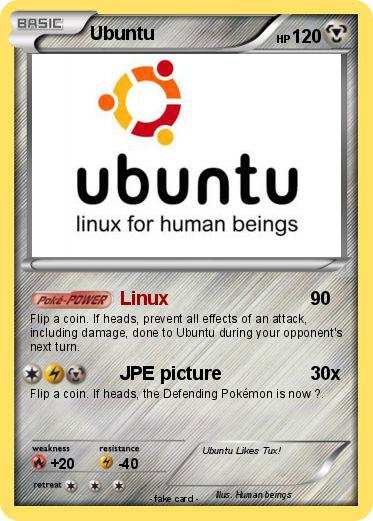Pokémon Ubuntu 5 5 - Linux - My Pokemon Card