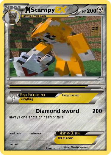 Pokémon Stampy 691 691 - Diamond sword - My Pokemon Card