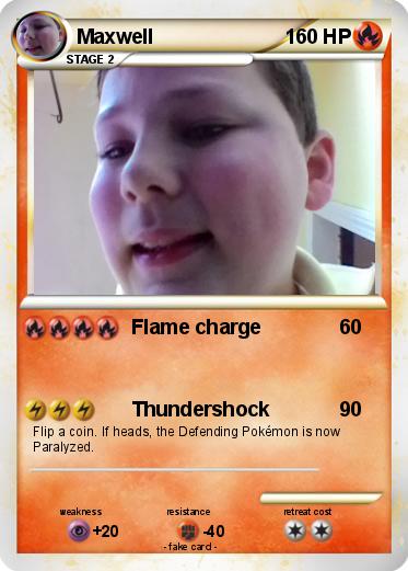 Pokémon Maxwell 170 170 - Flame charge - My Pokemon Card