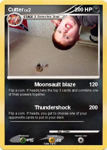 Pokémon Cutter 62 62 - Moonsault blaze - My Pokemon Card
