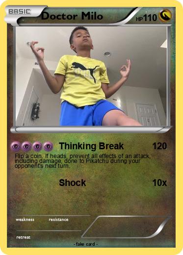 Pokémon Doctor Milo - Thinking Break - My Pokemon Card