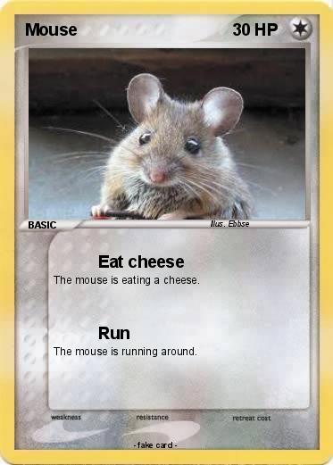 Pokémon Mouse 60 60 - Eat cheese - My Pokemon Card