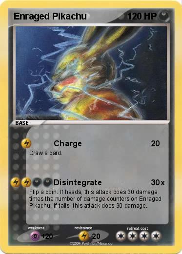 Pokémon Enraged Pikachu - Charge - My Pokemon Card