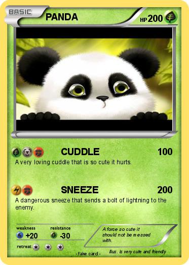 Pokémon PANDA 888 888 - CUDDLE - My Pokemon Card