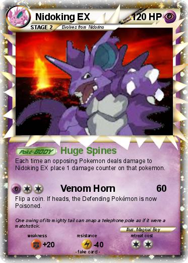 Pokémon Nidoking EX 13 13 - Huge Spines - My Pokemon Card