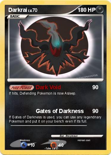 Pokémon Darkrai 2297 2297 - Dark Void - My Pokemon Card