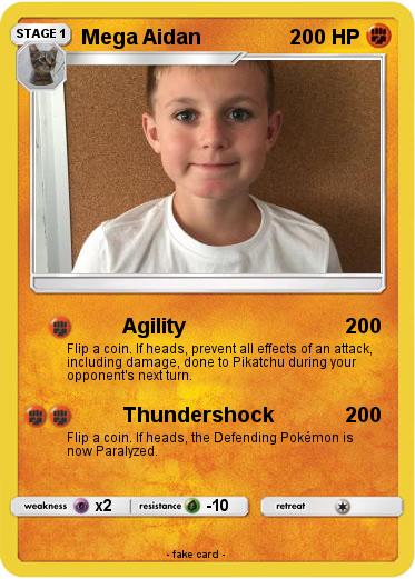 Pokémon Mega Aidan 2 2 - Agility - My Pokemon Card