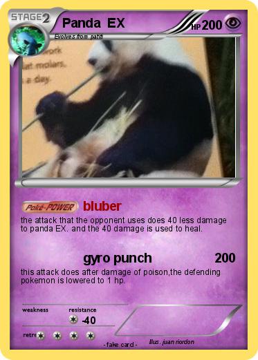 Pokémon Panda EX 7 7 - bluber - My Pokemon Card