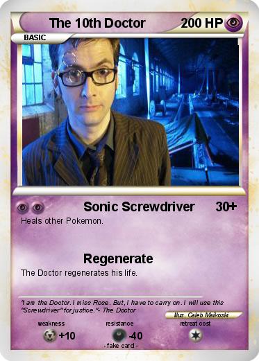 Pokémon The 10th Doctor 17 17 - Sonic Screwdriver - My Pokemon Card
