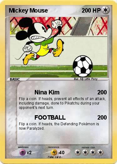 Pokémon Mickey Mouse 210 210 - Nina Kim - My Pokemon Card