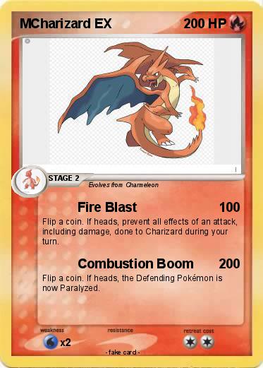 Pokémon MCharizard EX 114 114 - Fire Blast - My Pokemon Card