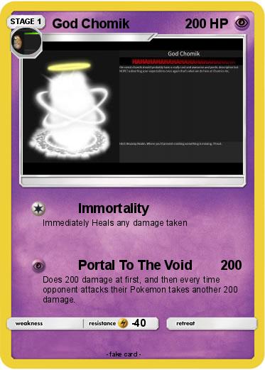 Pokémon God Chomik - Immortality - My Pokemon Card