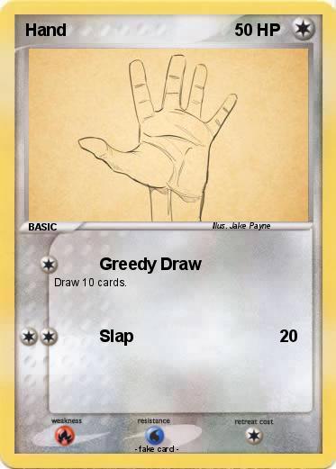 Pokémon Hand 122 122 - Greedy Draw - My Pokemon Card