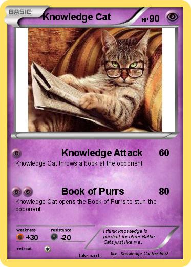 Pokémon Knowledge Cat - Knowledge Attack - My Pokemon Card