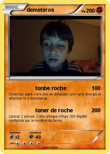 Pokémon demeteros 160 160 - tonbe roche - Ma carte Pokémon
