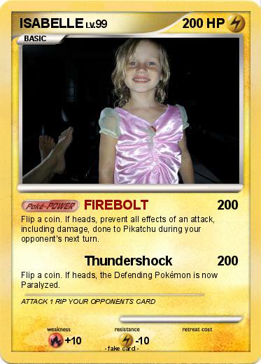Pokémon ISABELLE 64 64 - FIREBOLT - My Pokemon Card