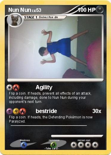 Pokémon Nun Nun - Agility - My Pokemon Card