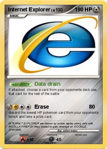 Pokémon Internet Explorer 30 30 - Data drain - My Pokemon Card