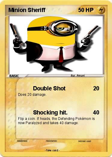 Pokémon Minion Sheriff - Double Shot - My Pokemon Card