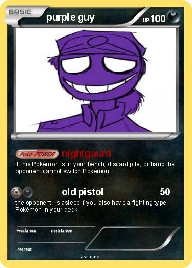 Pokémon purple guy 59 59 - nightgaurd - My Pokemon Card