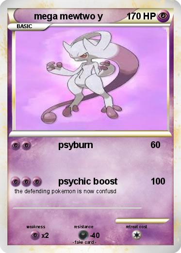 Pokémon mega mewtwo y 11 11 - psyburn - My Pokemon Card